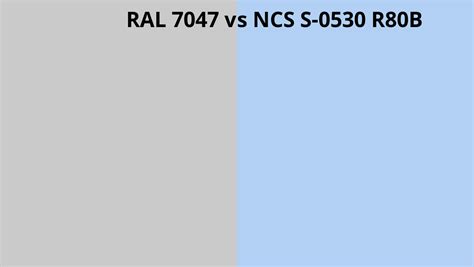 Ral 7047 Vs Ncs S 0530 R80b Ral Colour Chart Uk