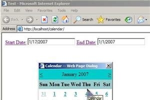 Using ASP NET Calendar For Web Applications CodeProject