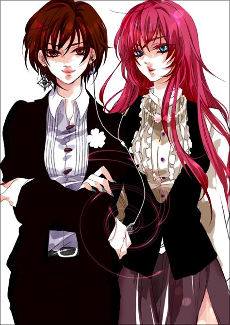 Megurine Luka And Meiko Vocaloid Drawn By Karakoro Danbooru