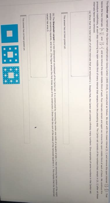 solved 0 3 and 3 1 the cantor set named after the