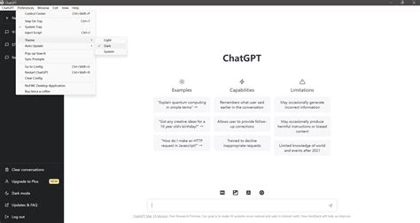 Bug Dark Theme Does Not Effort · Issue 652 · Lencxchatgpt · Github