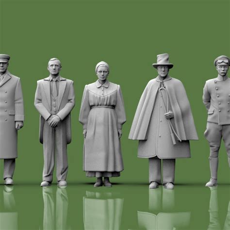 3d Printable Retro People By Dmitry Tishchenkov