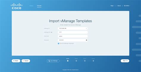 Live VManage Cisco SD WAN Conversion Tool User Guide Documentation