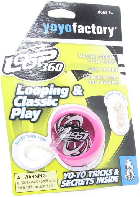 Yoyo Factory Loop 360 Professional Looping Yo Yo With Ball Bearing And Spare String Pink Modern