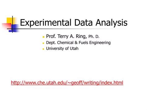 Ppt Experimental Data Analysis Powerpoint Presentation Free Download Id 3146898
