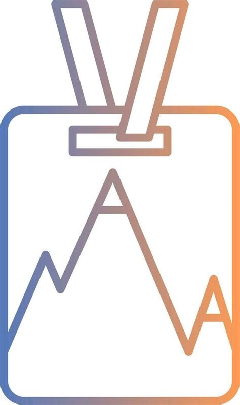 Ski Pass Line Gradient Icon 36983987 Vector Art At Vecteezy