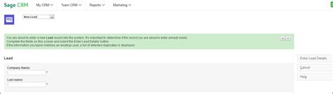 lead de duplication nice to have feature in sage crm 7 3 sage crm