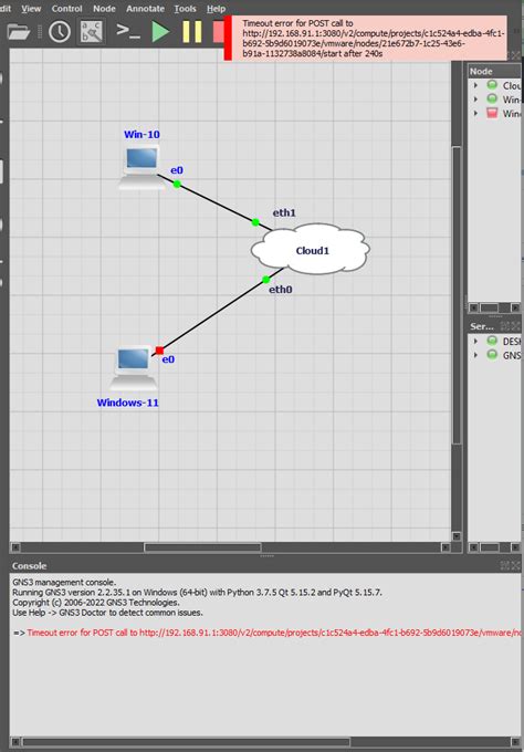 gns3 version 2 2 35 1 supports windows 11 vm · issue 3414 · gns3 gns3