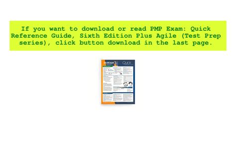 Ppt Download Pmp Exam Quick Reference Guide Sixth Edition Plus