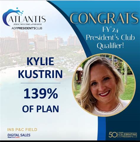 I Am Excited To Announce That I Have Achieved My 8th Presidents Club At Adp The Whirlwind That