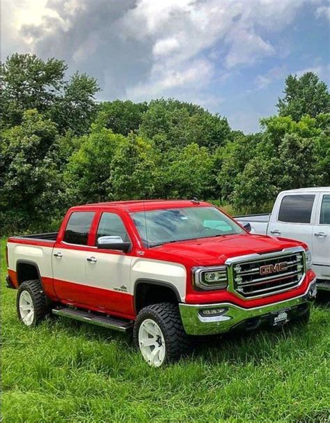 Two Tone Gmc Sierra Custom Truck
