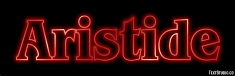 Aristide Text Effect And Logo Design Name