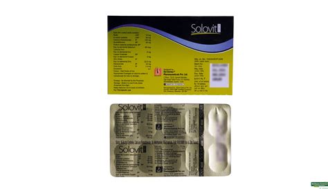 Buy Solovit Forte 10 Tablets Online At Best Prices Wellness Forever