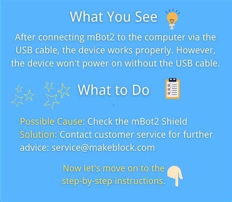 4 The Mbot2 Wont Power On Without The Usb Cable Makeblock Help Center