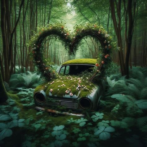 Ai产生的 被遗弃的车 森林 Pixabay上的免费图片 Pixabay