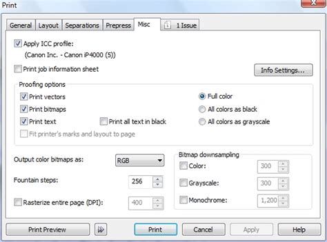 Corel Prints Only In Black And White CorelDRAW Graphics Suite 12 CorelDRAW X3 And Older