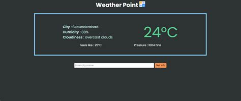 Github Sri Krishna05weather Point