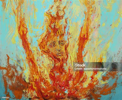 패션 일러스트 레이 션 현대 미술 캔버스 종교 신성한 예술 상징에 내 원래 유화 남자 죄 로부터 죽음과 지옥 그의 구원에 대 한