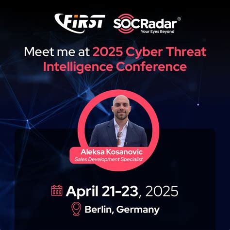 Cti Cybersecurity Socradar Firstcti Berlin2025 Aleksa Kosanovic