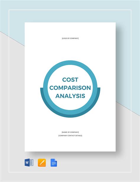 Cost Analysis Report Template Google Docs Word Apple Pages Template Net