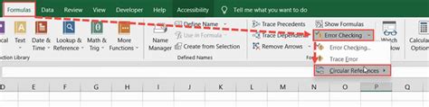 circular references in excel how to find and fix it