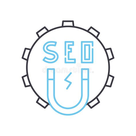 Search Engine Optimization Line Icon Outline Symbol Vector