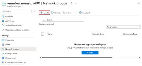 Quickstart Create A Mesh Network Topology With Azure Virtual Network Manager Azure Portal