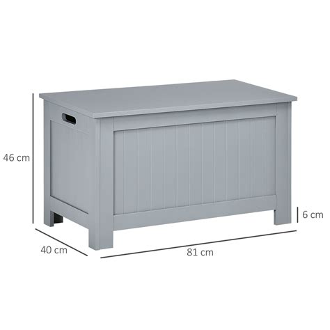 Homcom Large Storage Box Toy Chest Cabinet Container Unit Organizer Wi