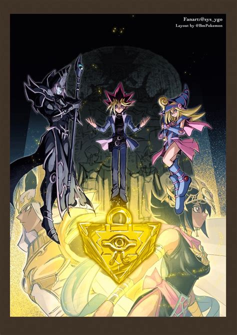 Dark Magician Girl Mutou Yuugi Dark Magician Mana Mahado And 2