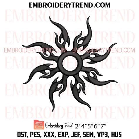 Two Time Spawn Symbol Embroidery Logo Design Design