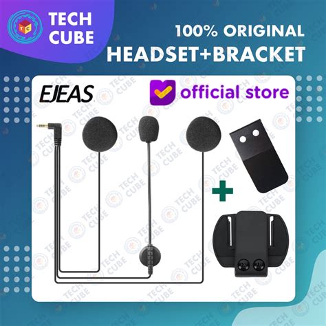 Jual Headset Earpiece Mic Bracket Metal Clip Clamp Kit Penjepit