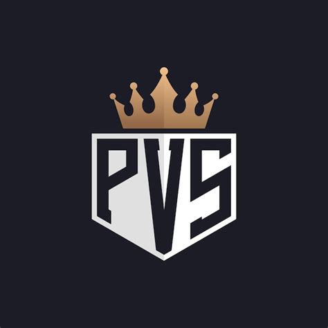 Premium Vector Luxury Pvs Logo With Crown Elegant Initials Pvs Letter Logo For Exclusive