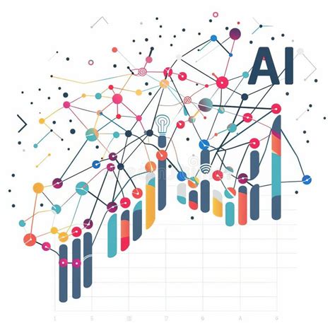 3 Illustration Of Ai Text With A Strategic Hierarchy Chart On A White Background Stock