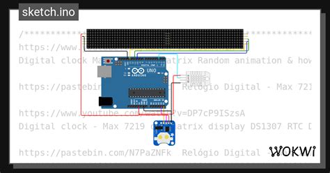 Pacman Clock Big Wokwi ESP32 STM32 Arduino Simulator