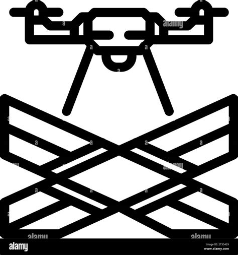 Traffic Monitoring Drone Line Icon Vector Illustration Stock Vector Image And Art Alamy