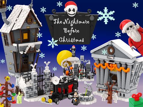 Lego Nightmare Before Christmas Fountain 21351 The Nightmare Before