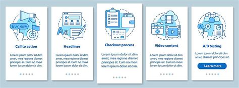 Mobile App Marketing Template With Linear Illustrations And Attraction Walkthrough Vector Page