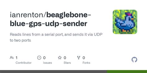github ianrenton beaglebone blue gps udp sender reads lines from a serial port and sends it