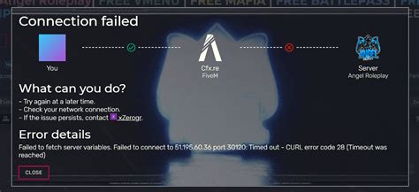 Curl Error Code 28 Cant Join Server Fivem Client Support Cfxre Community