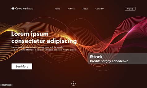 방문 페이지입니다 추상적 배경 웹 사이트 웹 사이트 또는 앱용 템플릿입니다 현대적인 디자인 추상 벡터 스타일 개념에 대한 스톡 벡터 아트 및 기타 이미지 Istock