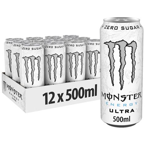 Monster Energy Ultra White Energy Drink 500ml X 12 Pieces Amazonca