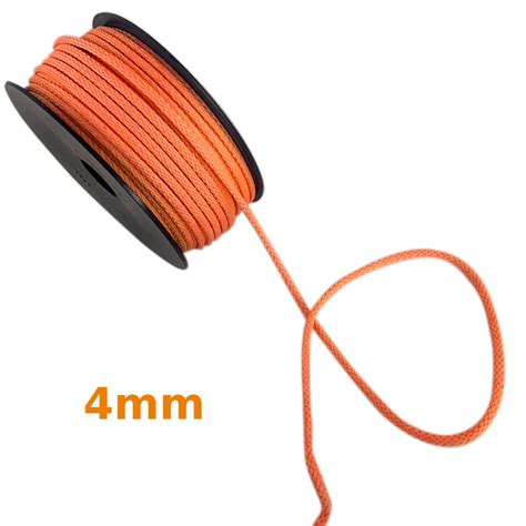 Cordón Trenzado De 4 Mm Naranja Para Personalizar Tus Creaciones