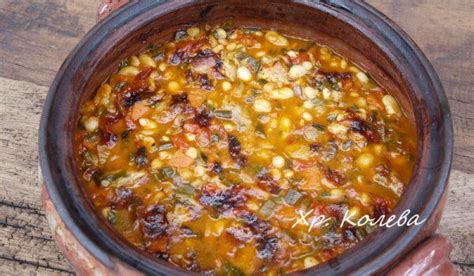 Зрял боб с джолан в гювеч Recipe Food Main Dishes Dishes