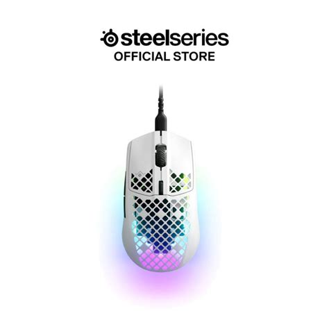 Steelseries Aerox 3 Ultra Lightweight Wired Rgb Gaming Mouse White