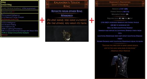 Doryanis Prototype 2x Rings With Reduces Lightning Resistance I Think Some Lightning Skills