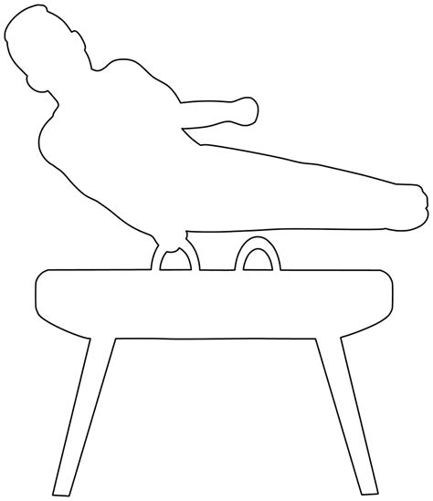 Shape Of Gymnastics Free Printable Paper Сraft Templates