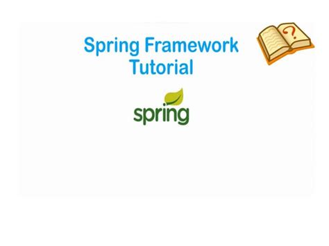 Spring Framework1 Pptx Java Notes Collection Ppt