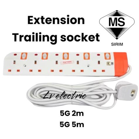 EXTENSION TRAILING SOCKET G M G M WITH NEON SIRIM WITH SURGER