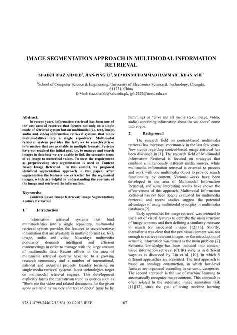 PDF Image Segmentation Approach In Multimodal Information Retrieval