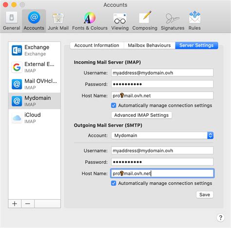 Configuring Your Email Pro Account On The MacOS Mail App OVHcloud